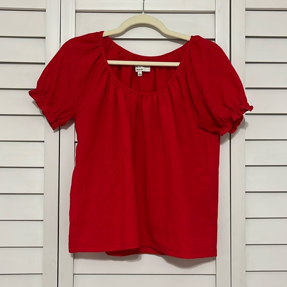 Madewell | Tops | Madewell Red Top | Poshmark